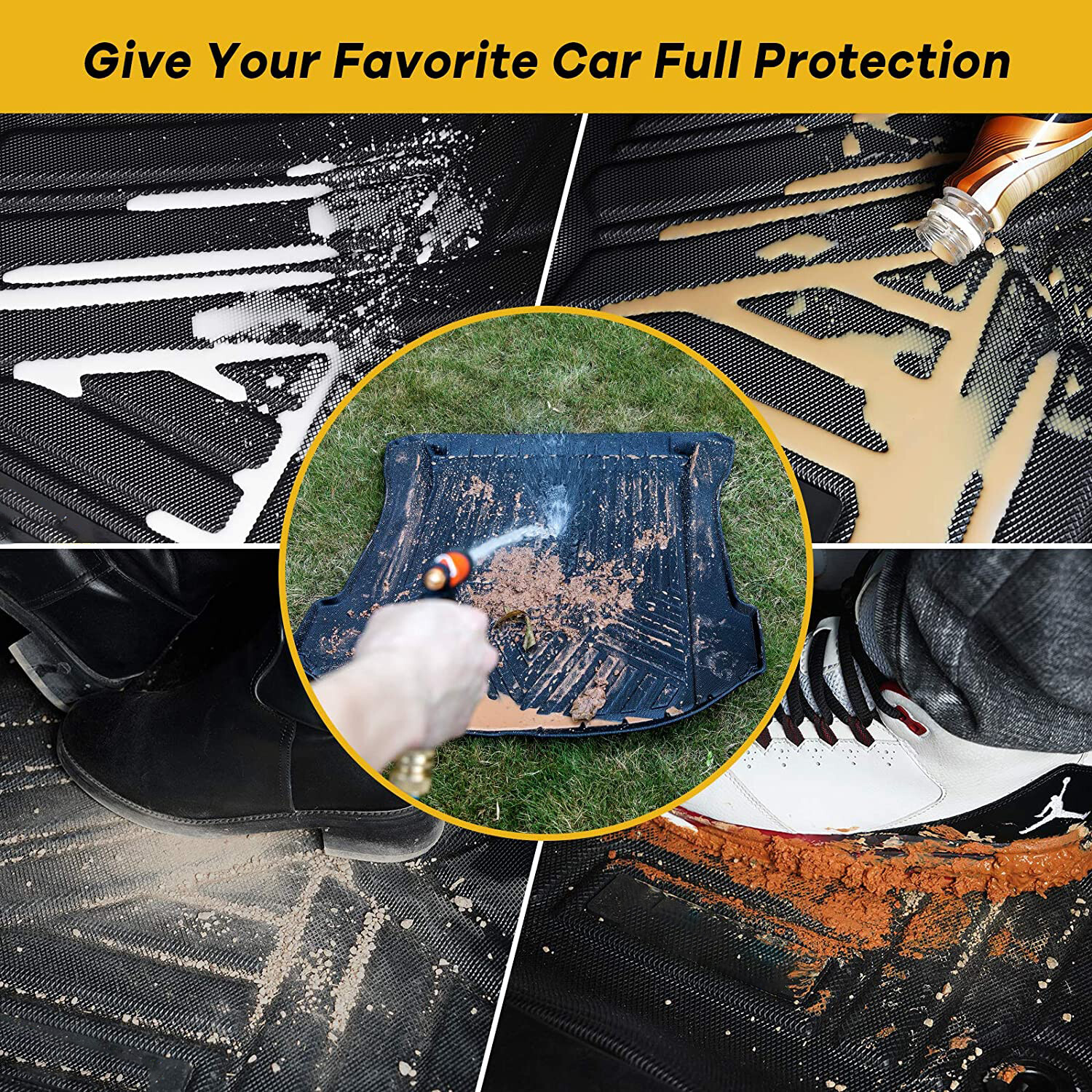 Rear Cargo Trunk Liner Carpet Floor Cover Mat Black for 2014-2018 Jeep ...