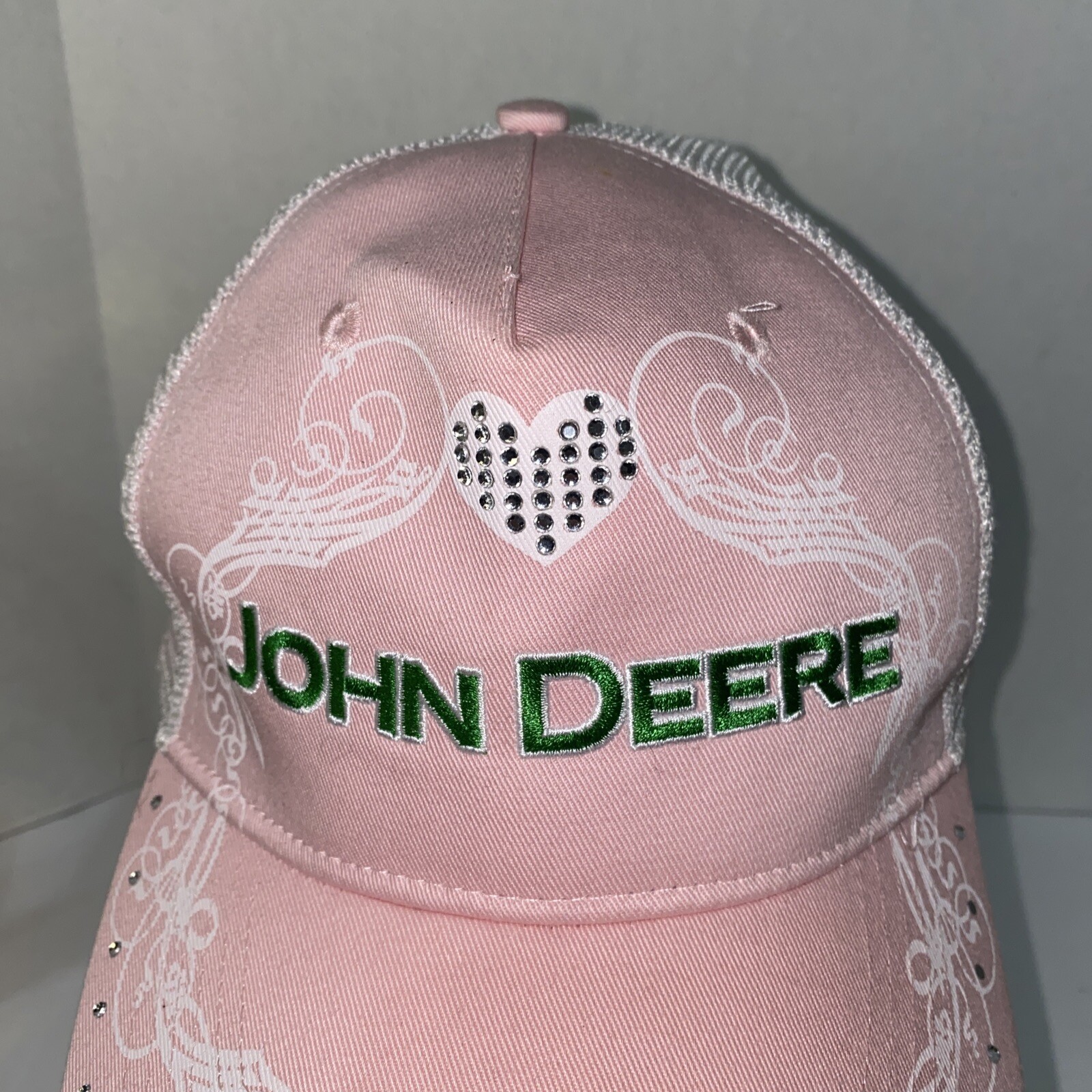 John Deere Tractor Girl Pink Mesh Women's Trucker Sna… - Gem