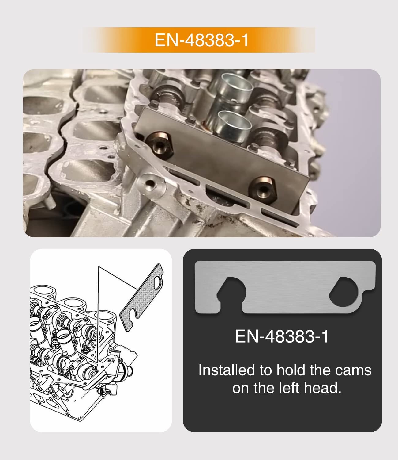 EN 48383/EN 46105 Camshaft Retaining Holding Tool for 2.8L 3.0L 3.6L V6 ...