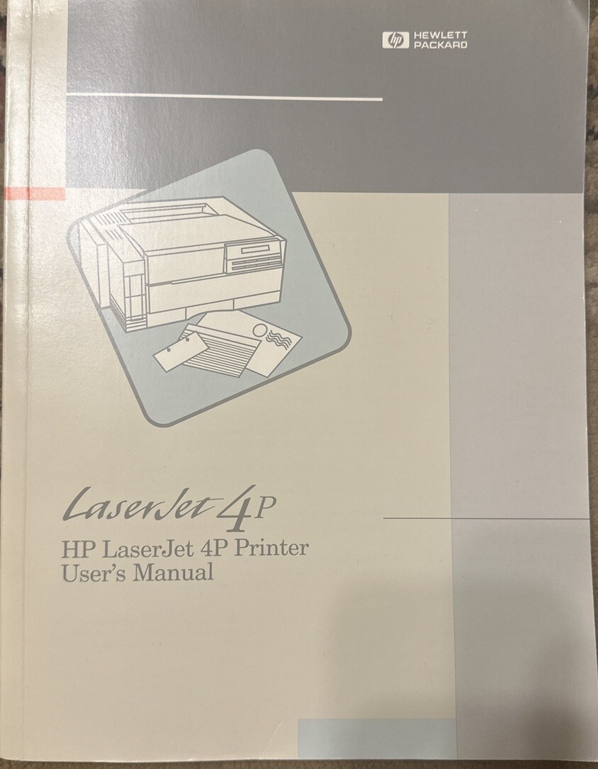 HP LASERJET 4P PRINTER USER'S MANUAL | eBay