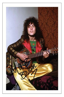 MARC BOLAN SIGNED PHOTO PRINT AUTOGRAPH T - REX | eBay UK