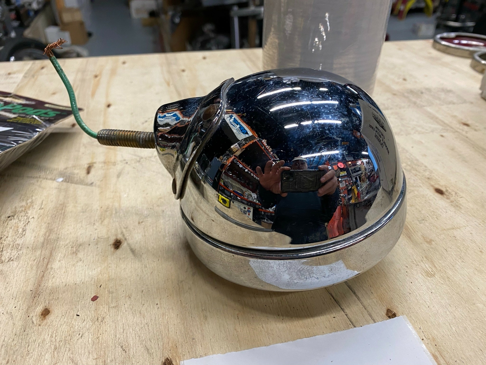 Vtg Guide -80 Spotlight Passing Lamp Shovelhead FLH Orig Factory Nice 4 ...