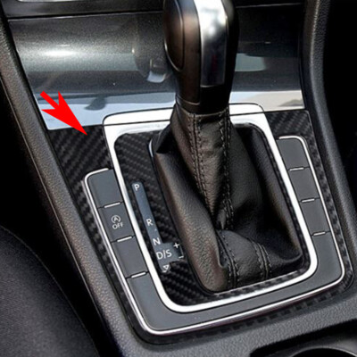 Console Gear Shift Panel Real Carbon Fiber Trim Fits 15-20 Golf MK7 GTI ...