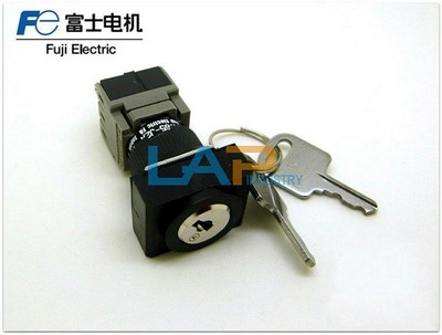 1PCS NEW FOR FUJI AH165-J2A11A 2-position key selector switch 1NO 1NC ...