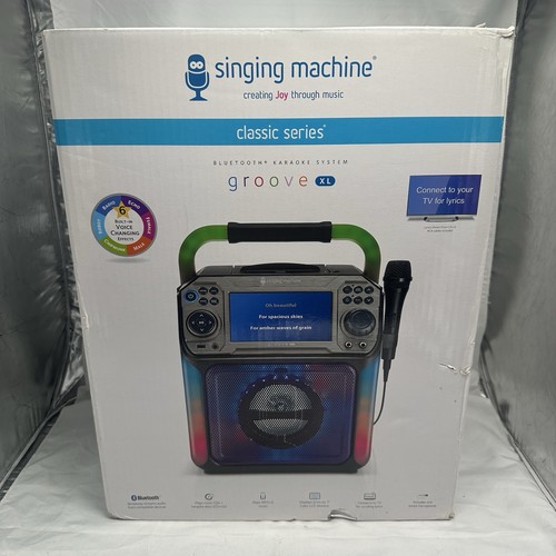 New Singing Machine Groove XL Stand Alone Karaoke Machine, 6 Vocal ...