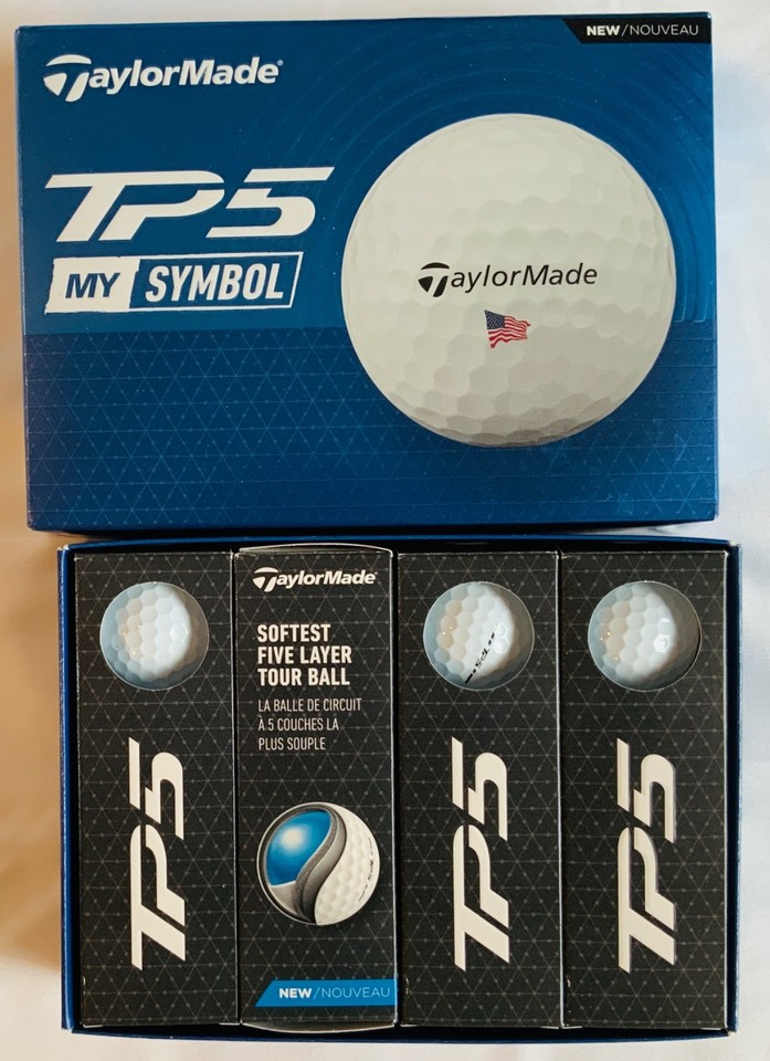 Taylormade TP5 My Symbol US flag golf balls 1 dpzen new | eBay