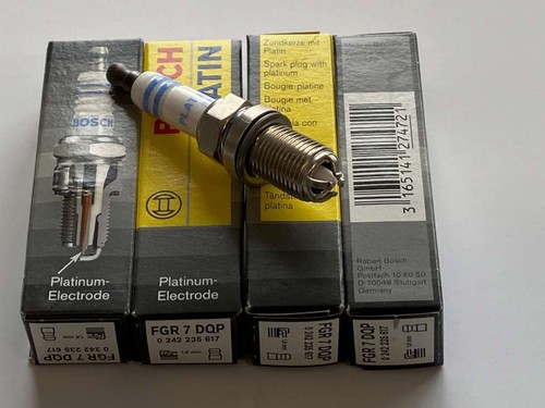 4 Spark Plugs Bosch Platinum Fgr 7 Dqp FGR7DQP 4 Tips alfa Romeo BMW ...