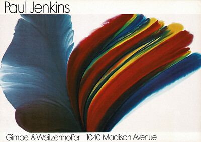 1970s Vintage Paul Jenkins Art Gimpel Weitzenhoffer Gallery Original ...