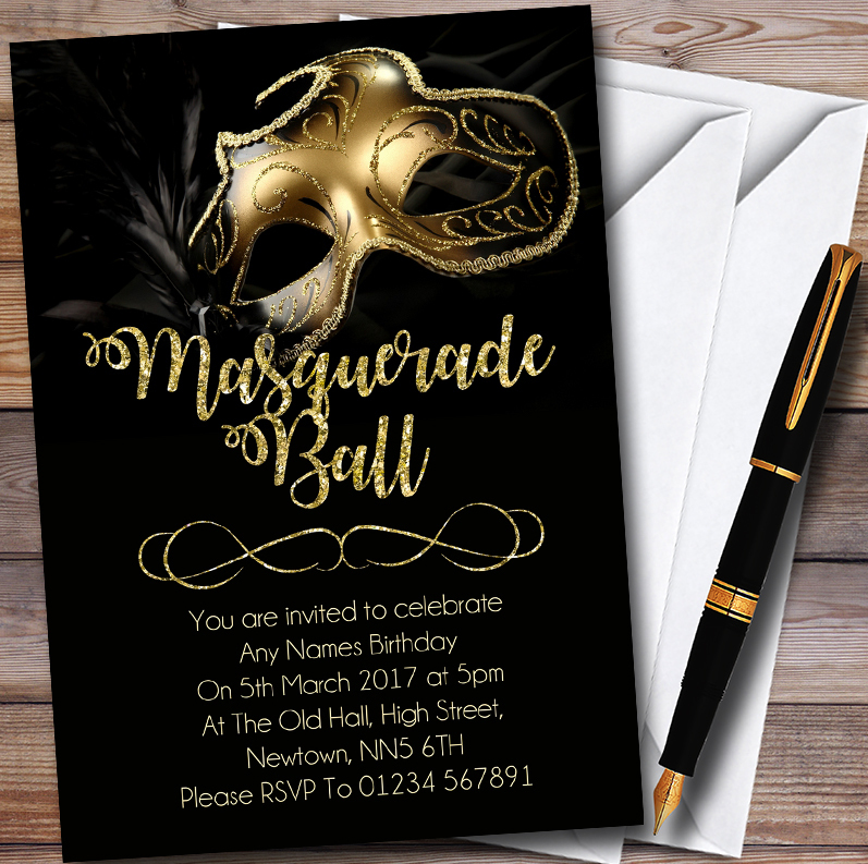 Unique Masquerade Invitations Masquerade Invitation Template