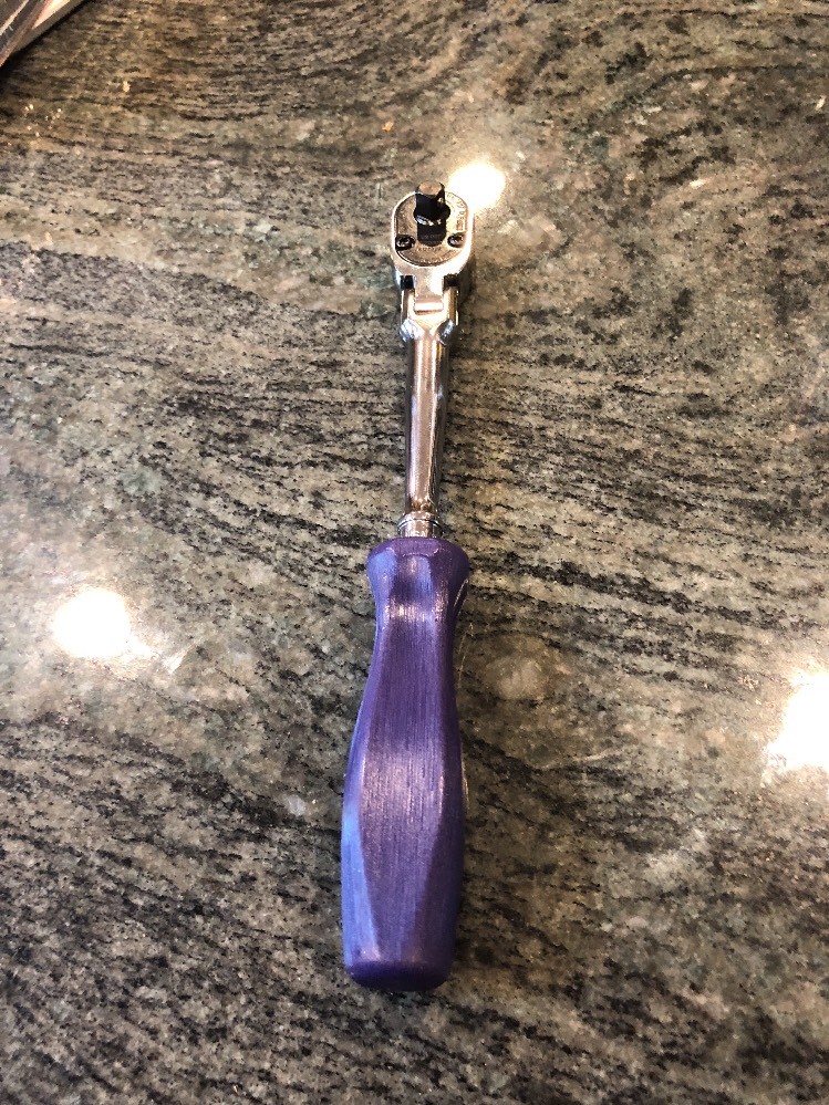 Snap On thlfd72 1/4 drive dual 80 hard grip long handle ratchet purple ...
