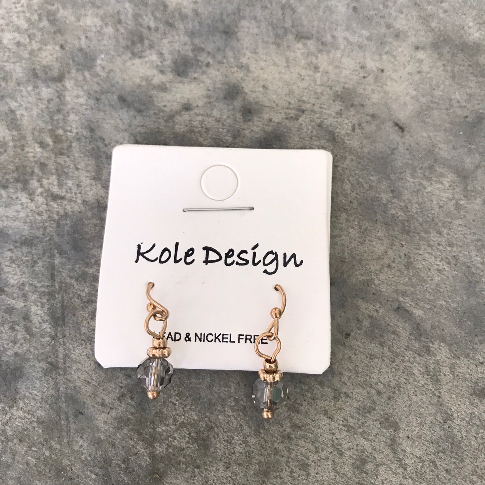 Kole Design Faceted Crystal Dangle Drop Earrings | eBay