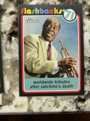 2020 TOPPS HERITAGE NEWS FLASHBACKS CARD LOUIE ARMSTRONG PASSES AWAY # ...