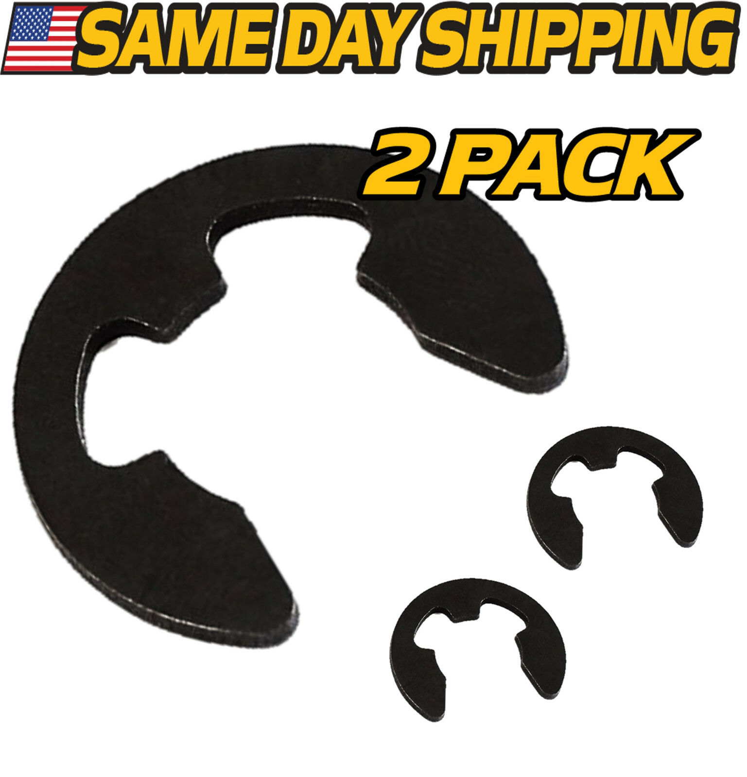 (2 Pack) 812000029 12000029 E-Clip Snap Ring Fits Husqvarna Poulan ...