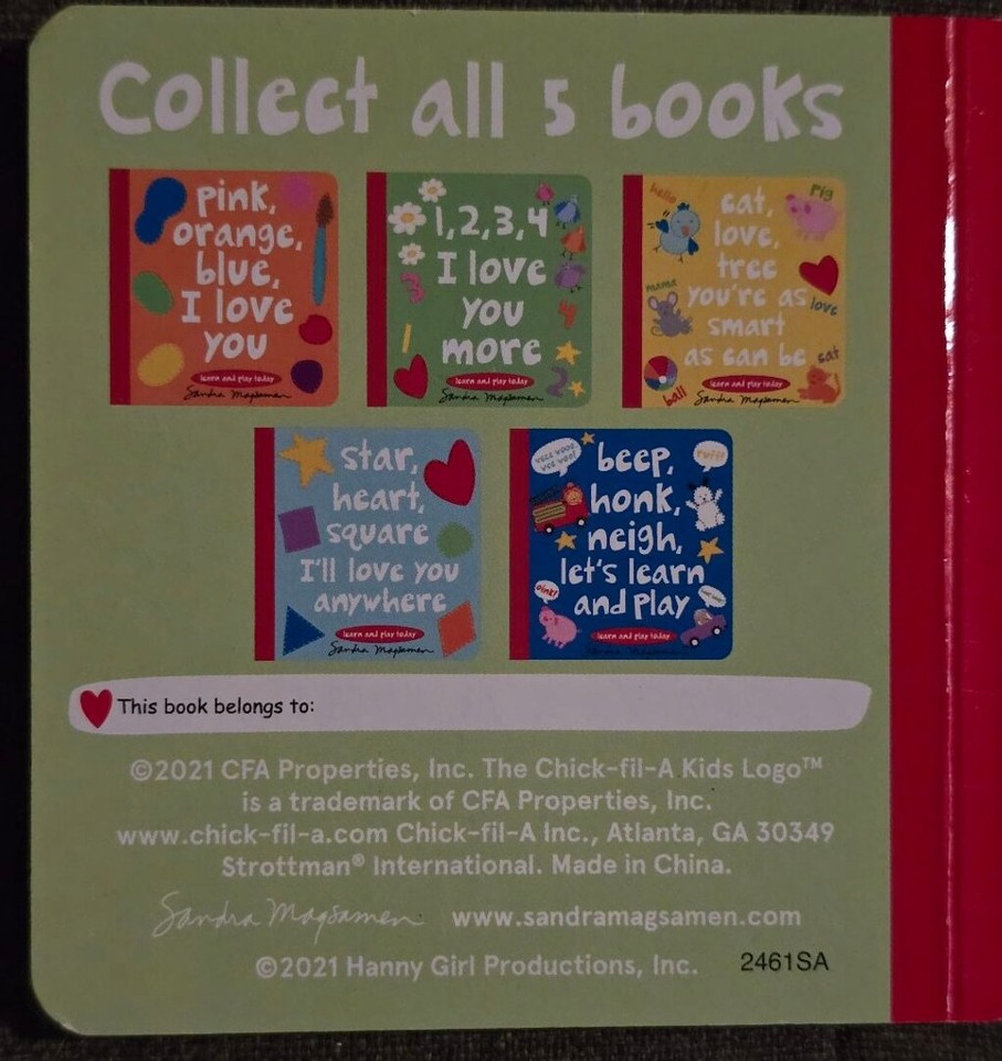 Sandra Magsamen Book, Kids Book, Learn and Play, Blue, Red | eBay