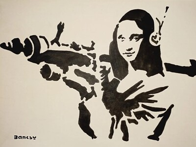 BANKSY CoA Handmade Painting Original Drawing Signed Vintage | eBay