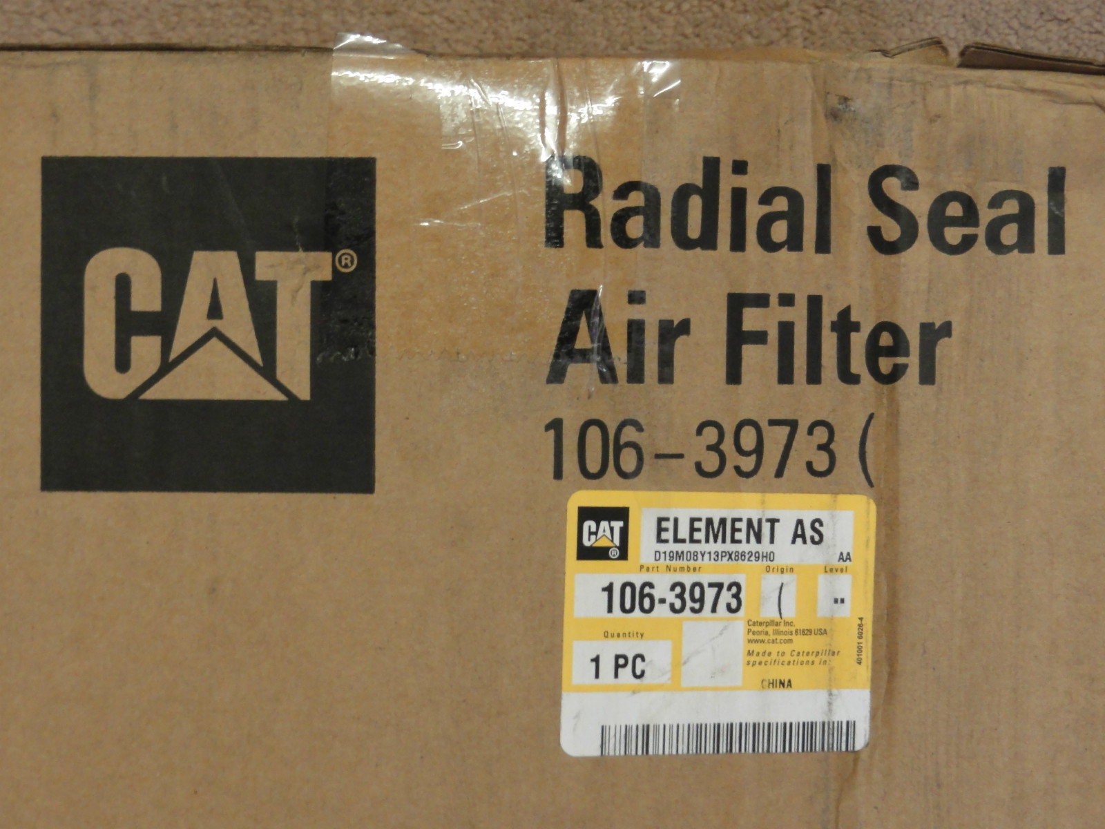 4 Caterpillar Filters Air 106-3973, Oil 1R-1808, Fuel 1R-0755, Fuel/h2o ...