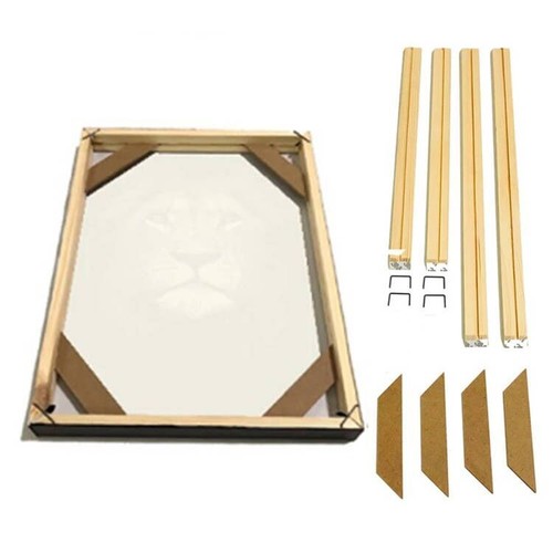 4 Sizes DIY Wooden Photo Frames Kit For Canvas Painting Art Stretcher ...