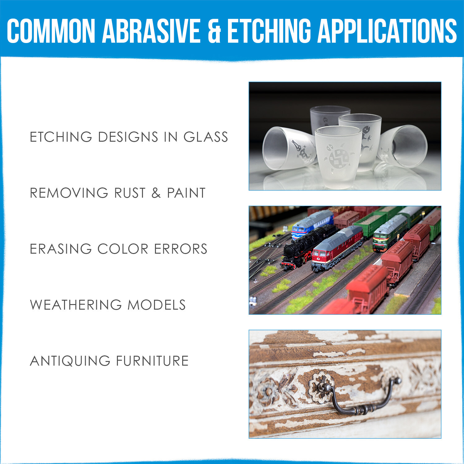 Airbrush Mini Sandblaster Etch Etching Glass Etcher, Air Abrasive ...