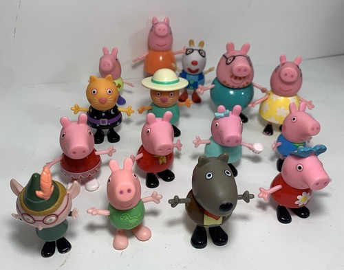 Peppa Pig Figures Toy Lot of 15 Figurines Characters Toys - Fast ...