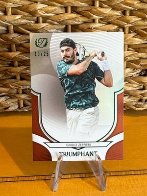 R687 2025 Topps Tennis Triumphant Orange Foil 10/25 Giulio Zeppieri | eBay