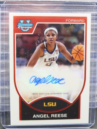 2023-24 Bowman U Chrome Angel Reese 2007-08 Prospect Auto Autograph #5/ ...