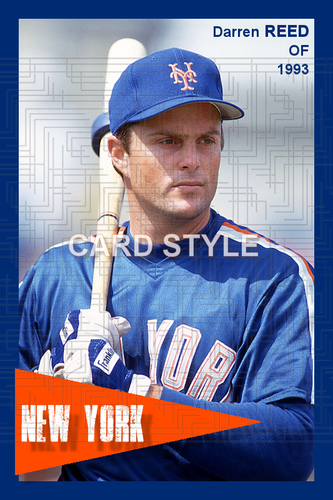 Darren Reed - 1993 New York Mets - choose a size - full color print | eBay