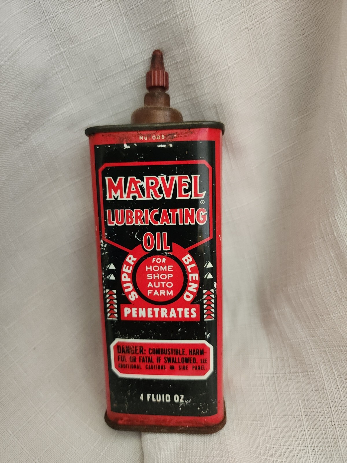 Marvel Lubricating Oil Tin Can Vintage | eBay