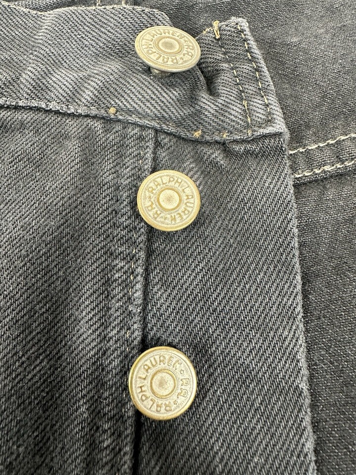 RRL RALPH LAUREN Button Fly 5-Pocket Straight Jean Size 40x32 Made in ...