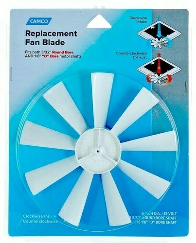 UNIVERSAL RV CAMPER VENT STANDARD FAN BLADE COUNTERCLOCKWISE EXHAUST ...