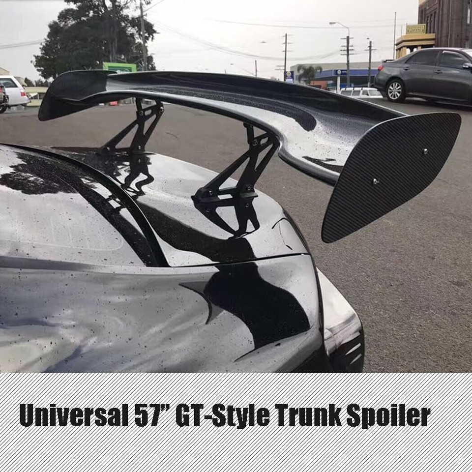 For Chevy Corvette C5 57" Carbon Fiber Rear Trunk Spoiler GT Style ...