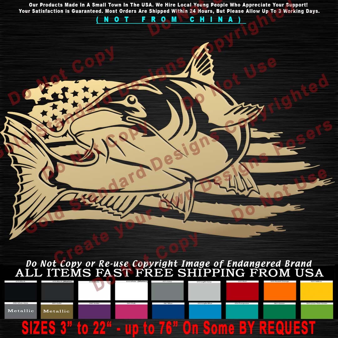 Catfish Decals Stickers