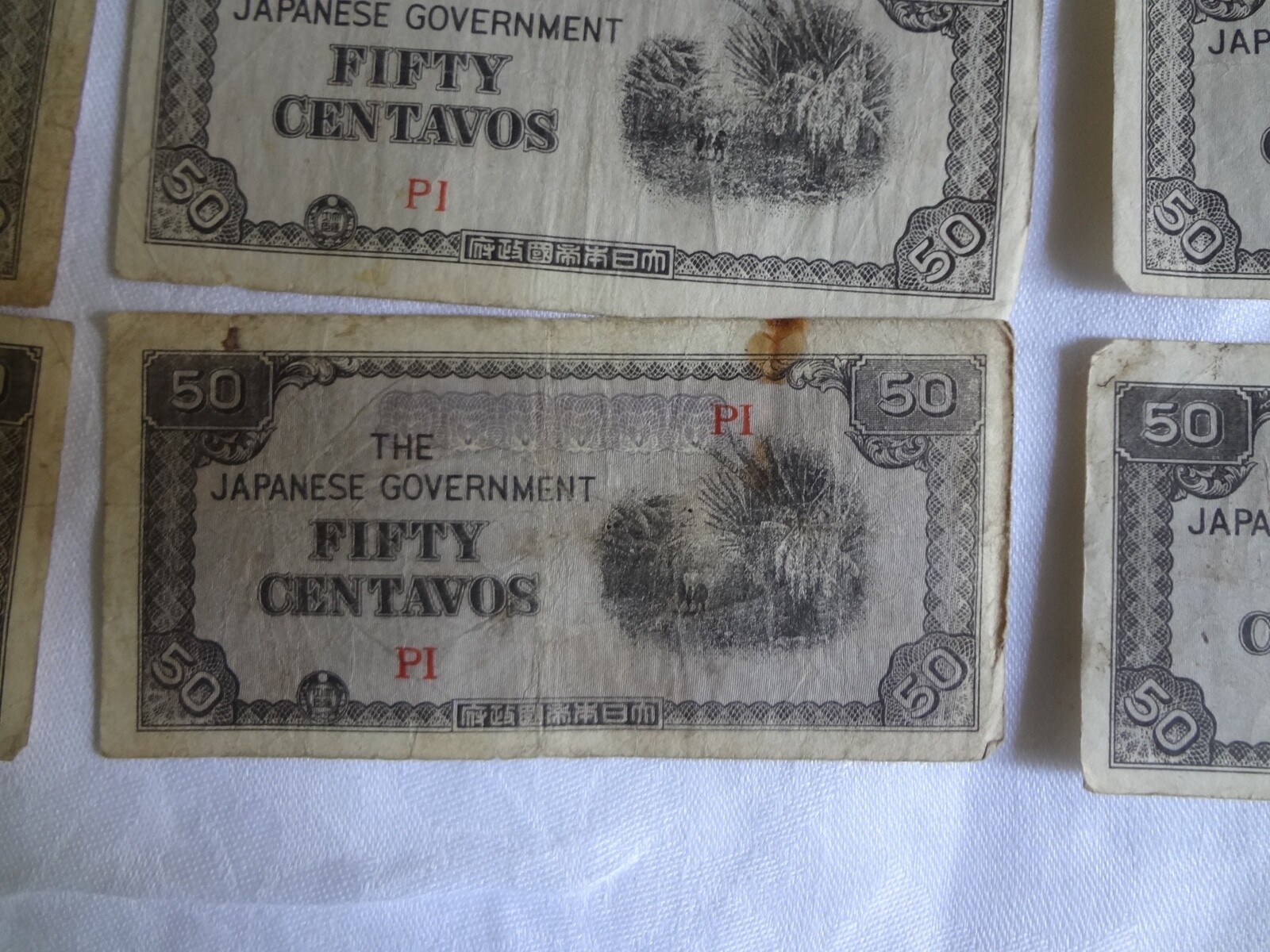 Lot of 50 - Japanese Government Fifty Centavos Banknote P1 | eBay