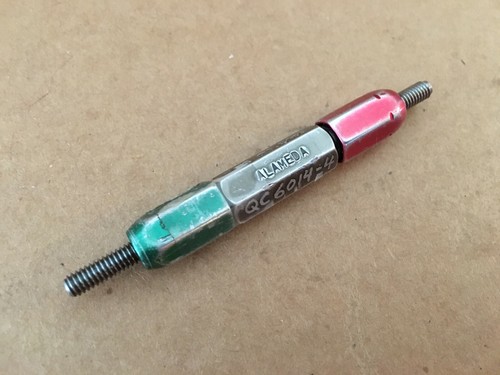 ALAMEDA 8 .164-32 UNC 2B THREAD SET PLUG GAGE GO HI P.D.'S = .1437 ...