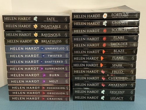 Lot of 26 ~ Trade PB Books ~ Helen Hardt ~ Complete STEEL BROTHERS ...