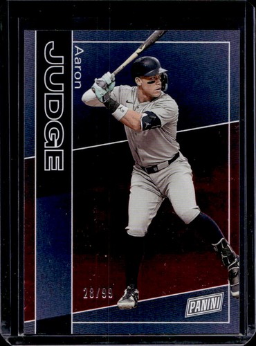 2025 Panini NSCC Silver Packs Aaron Judge Red #28/99 Yankees | eBay