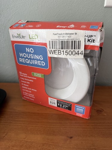 EnviroLite Easy Up with Magnetic Trim 6 in. White Integrated LED ...