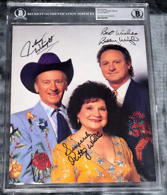 Kitty Wells, Bobby & Johnny Wright Country Legends Signed Auto Photo ...
