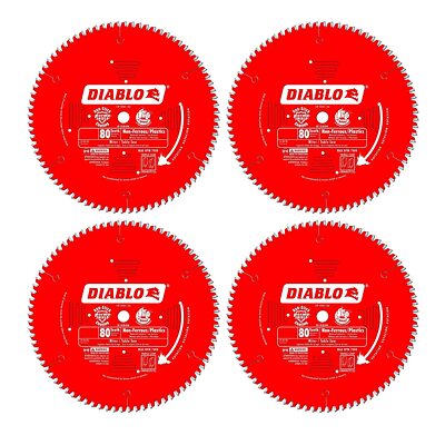 Freud D1080N Diablo 10-Inch 80 Tooth TCG Non-Ferrous Metal & Plastic ...