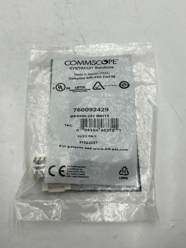 QTY 2 Commscope/Systimax GigaSpeed 10Gig Cat6a Modular Jack, White ...