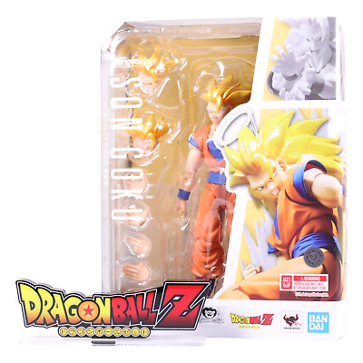 Bandai S.H.Figuarts Dragon Ball Z Goku Son SS3 w/Logo Plate Authentic ...
