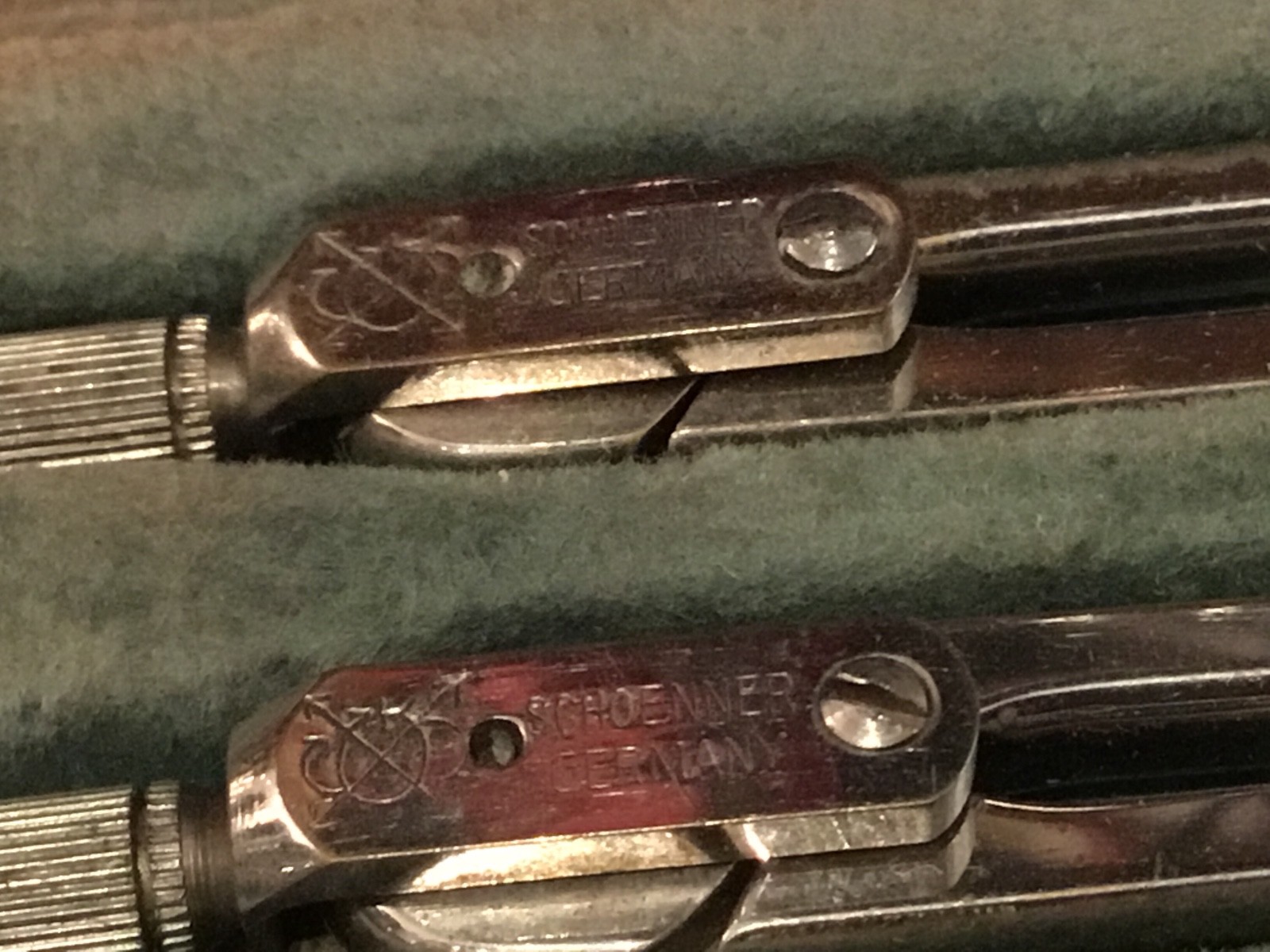 SIGNED VINTAGE SCHOENNER MADE IN GERMAN IN ORIGINAL CASE DRAFTING SET ...