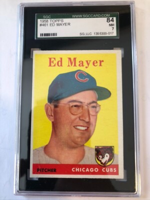 1958 Topps Card #461 Ed Mayer SGC 7 | eBay