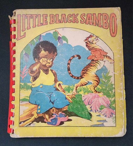 RARE! Vintage Cloth Little Black Sambo 1942 Red Hen Peter Rabbit Mouse ...