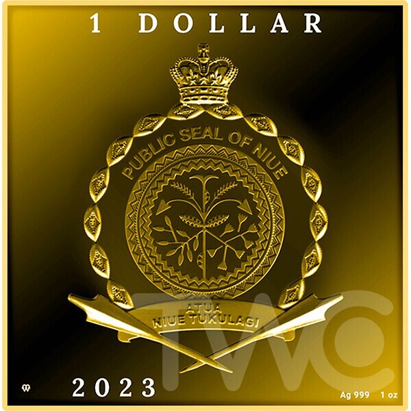 Wheatfield with Crows Vincent Van Gogh 1 oz Proof Silver Coin 1$ Niue ...