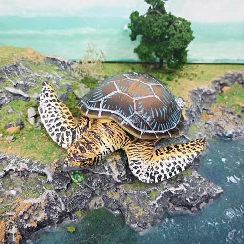Sea Turtle Figurine Realistic Tortoise Toys Miniature Figurines Turtle ...