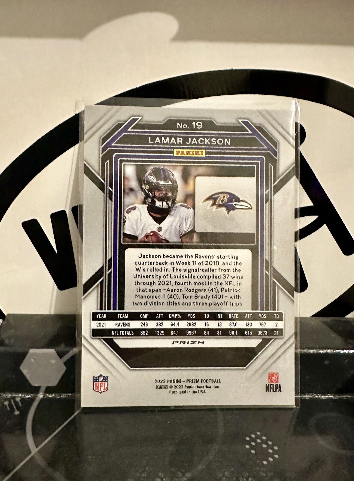 2022 Panini Prizm - Orange Ice Prizm #19 Lamar Jackson for sale online ...