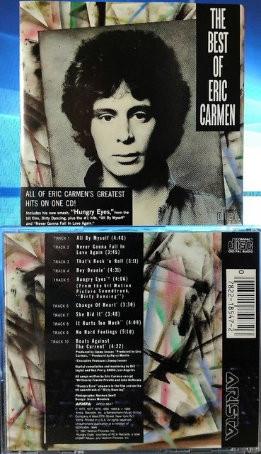 Eric Carmen - The Best Of Eric Carmen (CD, 1988, Arista Records, USA)
