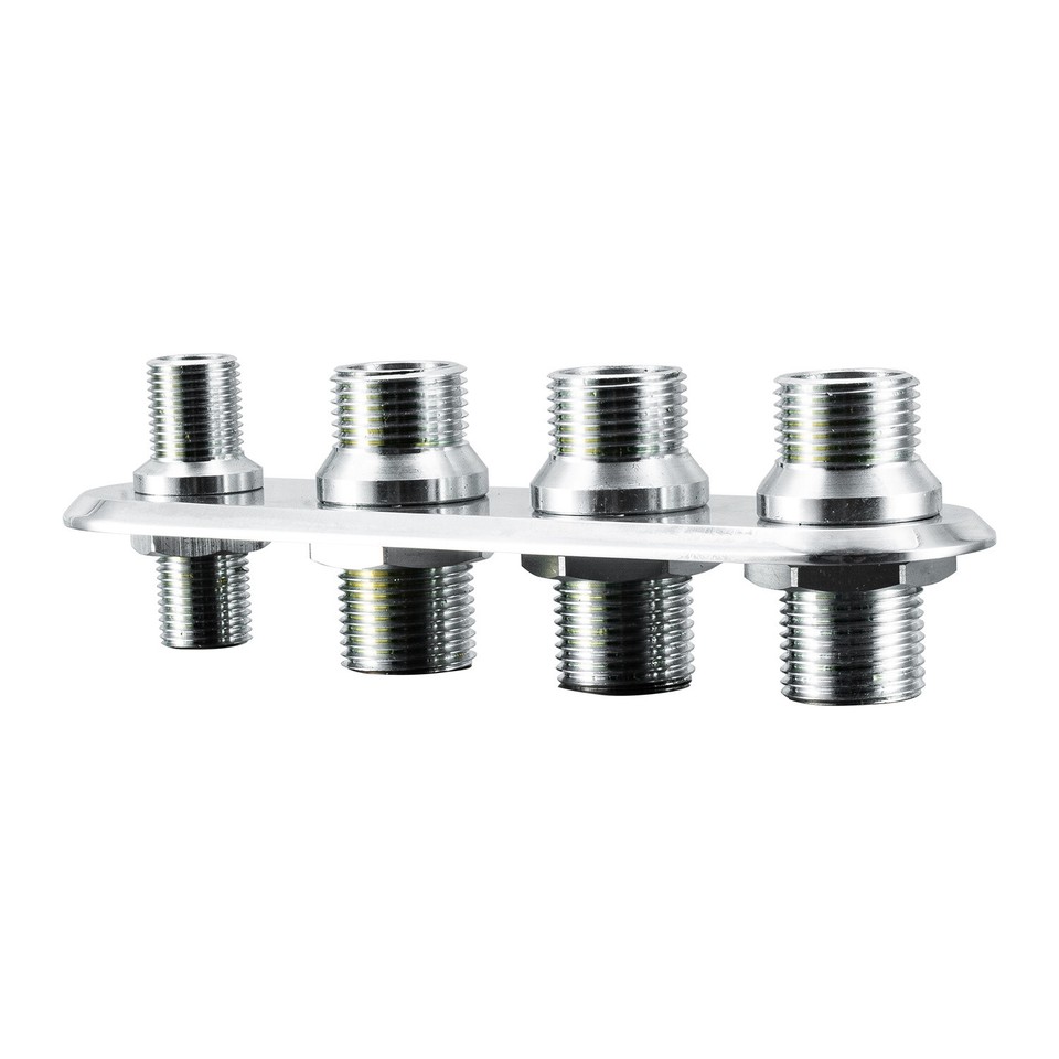 4 Ports Aluminum Air Conditioning Heater Hose Firewall A/C Bulkhead ...