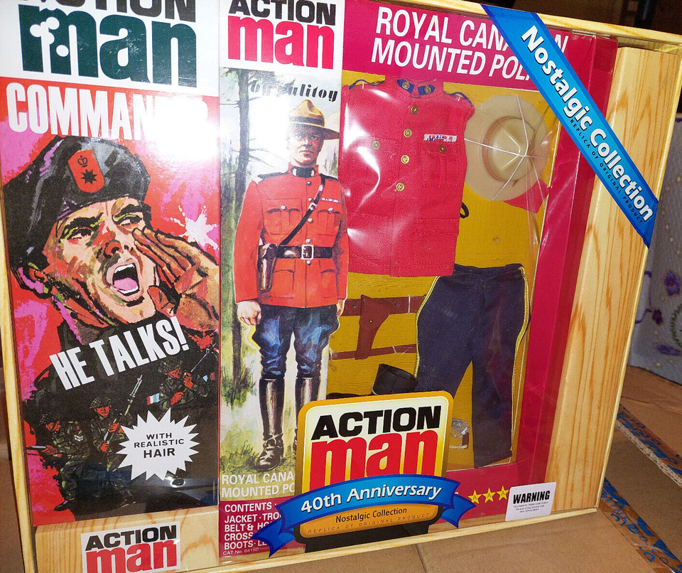 1/6 12" Palitoy Action Man 40th Royal Canadian Mounted Police Talking ...