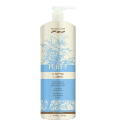 Natural Look Purify Clarifying Shampoo 1L Cruelty Free Deep Cleansing ...